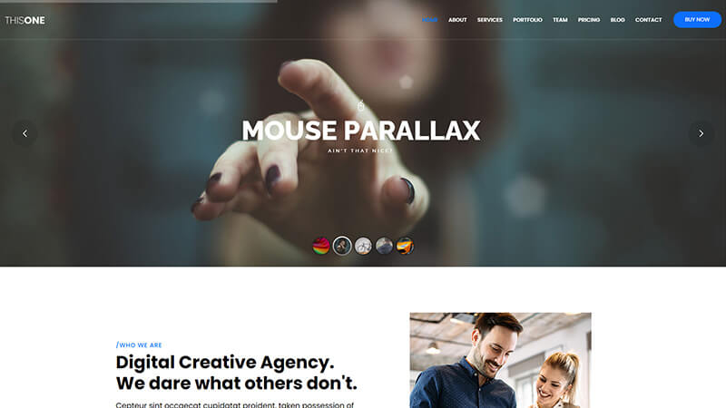 This One - One Page Responsive Website Template